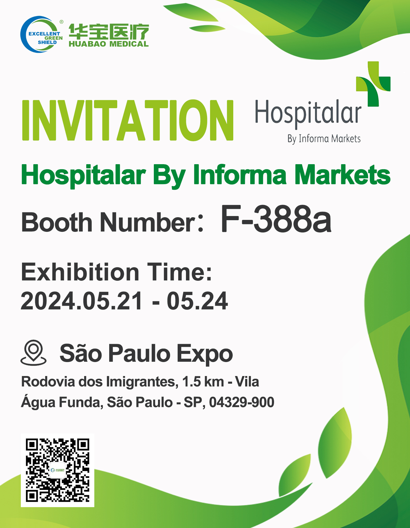 exhibition of hospitalar by informa markets for Sale